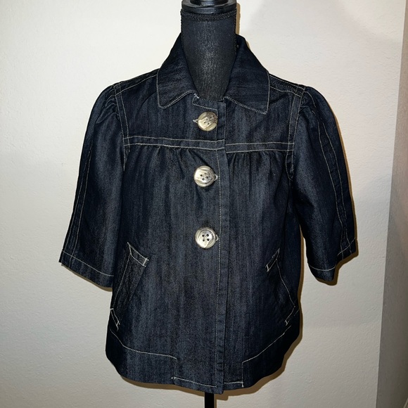 Baccini | Jackets & Coats | Y2k Baccini Short Sleeve Jacket | Poshmark